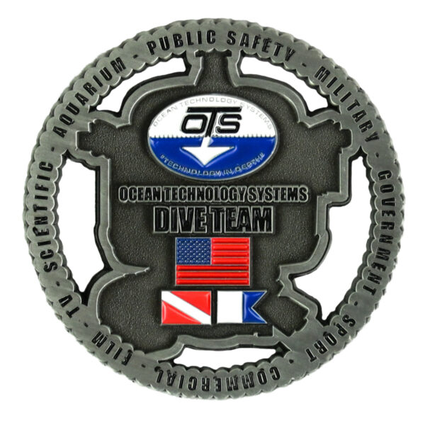 OTS Dive Team Challenge Coin - Ocean Technology Systems