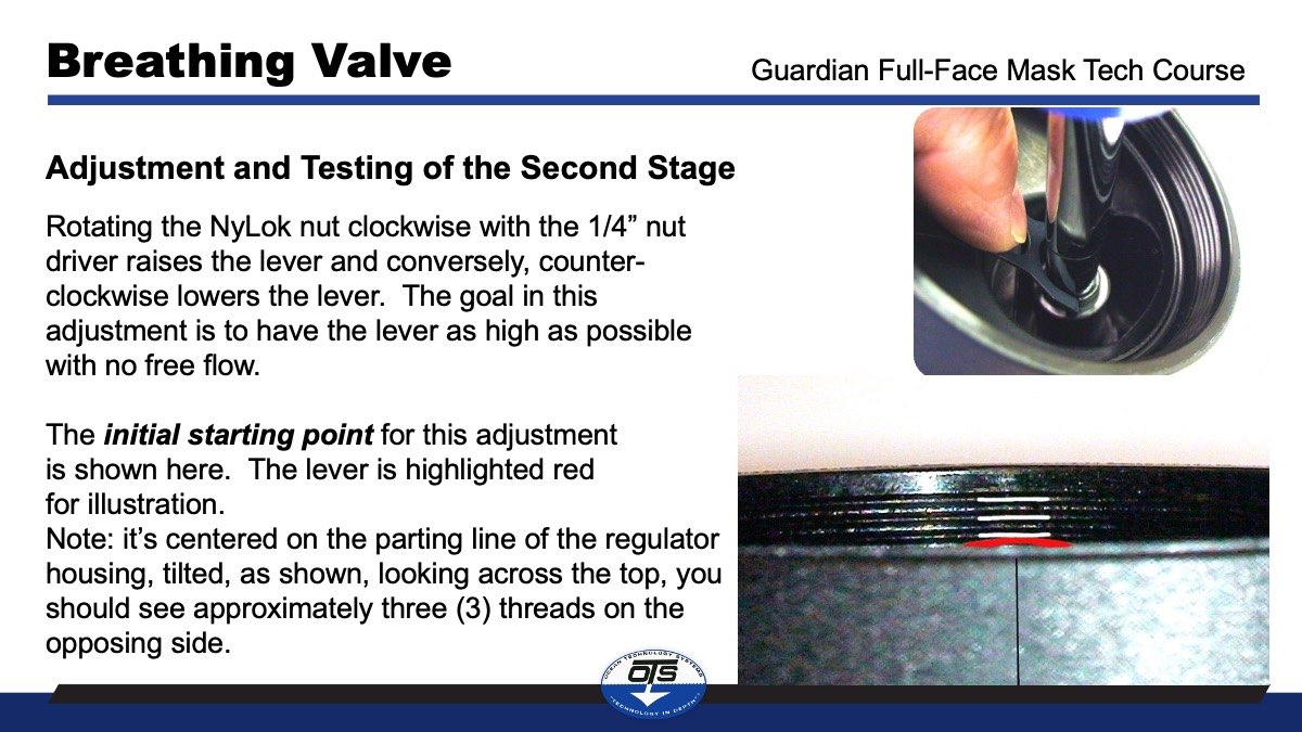 Lever Height Adjustment Cont. - Ocean Technology Systems