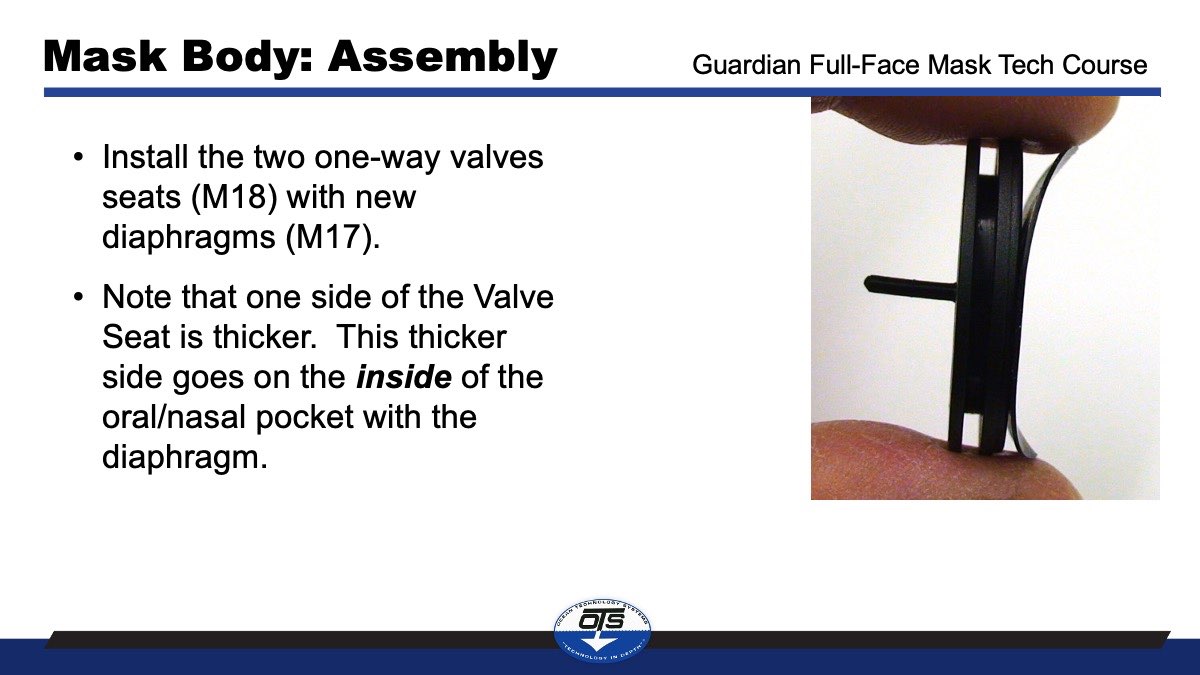 Install One-Way Valves on Valve Seats - Ocean Technology Systems